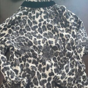 Tops | Leopard Print Zipup Jacket Gyaru Y2k | Poshmark